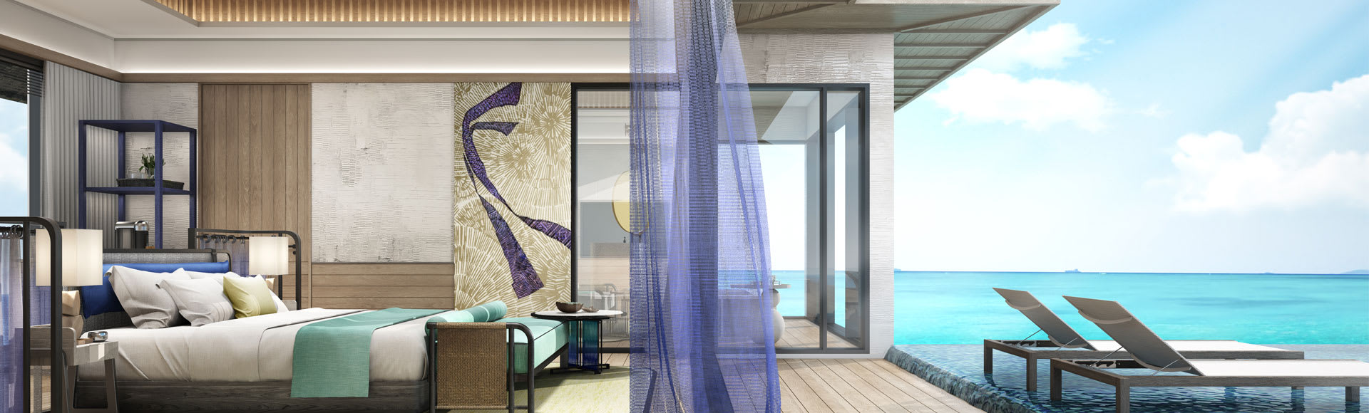 몰디브 섬 리조트 | 아바니+ 파레스 몰디브의 아바니 3베드룸 선셋 수상 풀빌라